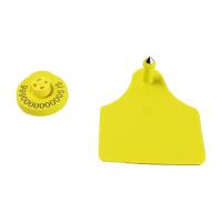 China Reliable PEUR Electronic Ear Tags With ISO11784/5 HDX R/W Standard for sale