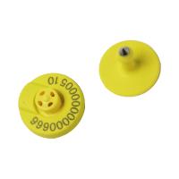 China Reliable RFID Ear Tag ISO11784/5 HDX R/W 6.7g Weight Custom Livestock Ear Tags for sale