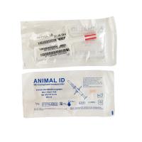 China 134.2 KHz Frequency Pet ID Microchip 2.12*12mm Size Read Range 5-10cm Transponder Syringe for sale