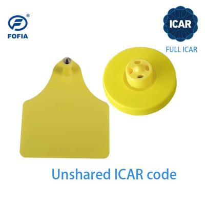 China Full ICAR Certified Durable TPU ET908+T905 Electronic Ear Tags For Livestock With 134.2kHz Frequency for sale