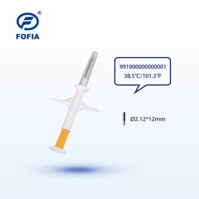 China RFID Temperature Chip For Animals – ISO11784/85 Certified Syringe Tag for sale