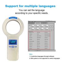 China Portable RFID Microchip Scanner with Rechargeable Lithium Battery for Fast Animal Identification and Veterinary Tracking for sale