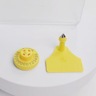 China 350N Tension RFID Animal Ear Tags, Lightweight And Durable For Cattle, Sheep, Swine (ISO 11784/11785 Compliant) for sale