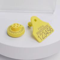 China High Durability PEUR Material RFID Ear Tag with 350N Tension for Livestock Tracking ISO11784/5 Compliant for sale