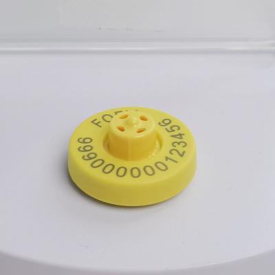 China ICAR Certified 3.5g Ultra-Light RFID Sheep Ear Tag, ISO 11784 Compliant for Goat Identification and Livestock Traceability for sale