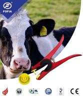 China Waterproof Solar RFID Ear Tag with 350N Tension 134.2KHz Frequency and 5 Years Warranty for Livestock Identification for sale