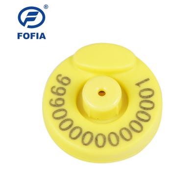 China Waterproof Anti-Shedding TPU Electronic Ear Tag for Cattle with 134.2KHz RFID Animal Tracking for sale