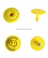 China Waterproof Anti-Shedding TPU Electronic Ear Tag for Cattle with 134.2KHz RFID Animal Tracking for sale