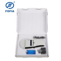 China Handheld RFID Microchip Scanner with 128*32 OLED Screen One Year Guarantee and PVC Material for Animal ID Reading for sale