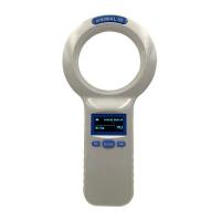 China Handheld RFID Microchip Reader with ISO11784/5 FDX-B Standard 1000 Data Storage and 3 AA Battery Power for sale