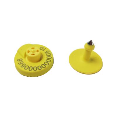 China RFID Electronic Animal Ear Tag 134.2KHz FDX HDX Compatible with Livestock Pig Sheep Cattle Printing Shops for sale