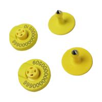 China RFID Electronic Animal Ear Tag 134.2KHz FDX HDX Compatible with Livestock Pig Sheep Cattle Printing Shops for sale
