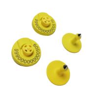 China RFID Electronic Animal Ear Tag 134.2KHz FDX HDX Compatible with Livestock Pig Sheep Cattle Printing Shops for sale