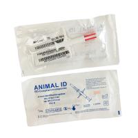China RFID FDX-B 1342khz Animal Glass Tube Syringe Microchip Injector 2125x12mm ICAR Non Shared Code Pet Tracking Instrument for sale