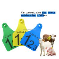 China 0.01 Animal Identification Tags for Pig Cattle Goat Plastic Ear Tags Made of Tpu Material Cow Sheep for sale