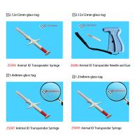China PP Injection Material Nano Chip Pet Dogs Cat 125mm RFID Glass Tag 7mm 1342KHz ISO117845 FDXB Microchip with IP67 Standard for sale