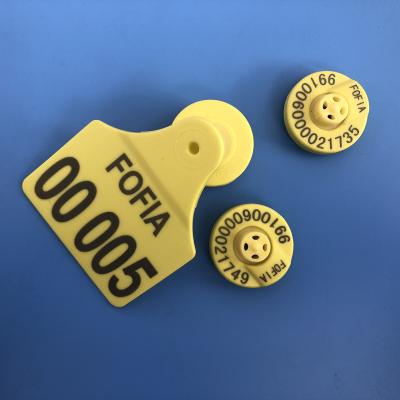 China ICAR Certified TPU Material Animal Ear Tags with 5-Year Guarantee for Livestock Tracking for sale