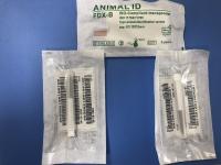 China Pet / Experimental Animals Monitoring Chip , 2.12 * 12mm Injectable Microchips for sale