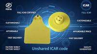 China FUll ICAR Certified Durable Electronic Ear Tags For Cattle Tracking And Identification Supporting Livestock Monitoring And Farm Traceability for sale