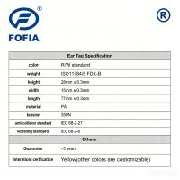 China High-Temperature Resistant Anti-Shedding RFID Electronic Ear Tag For Sheep With TPU Material for sale