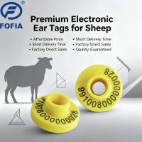 China ICAR Certified Professional Electronic Ear Tags For Livestock Sheep And Goat Identification Durable HDX TPU Material Supporting Farm Management for sale