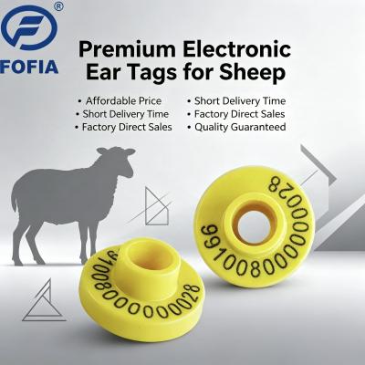 China ICAR Certified Professional Electronic Ear Tags For Livestock Sheep And Goat Identification Durable HDX TPU Material Supporting Farm Management for sale