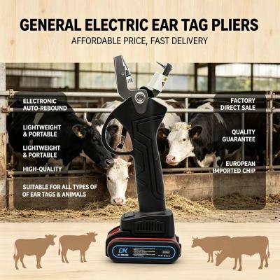 China Electric Ear Tag Applicator with Safety Button for Quick and Secure Tagging of Cattle Sheep and Other Farm Animals for sale