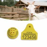 China 4.0g Sheep Ear Tags Frequency 134.2KHz Perfect for Goat Ear Tagging Providing Clear Identification and Tracking for sale