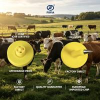 China Electronic Ear Tags RFID ISO11784 85 FDX B Compliant ICAR Certified Waterproof TPU for Animal Traceability and Management for sale