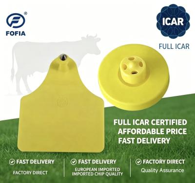 China Electronic Ear Tags ICAR certified durable TPU design for livestock tracking and comprehensive cattle management systems for sale
