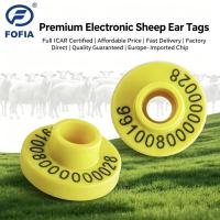China ICAR Certified Professional Electronic Ear Tags For Livestock Sheep And Goat Identification Durable HDX TPU Material Supporting Farm Management for sale