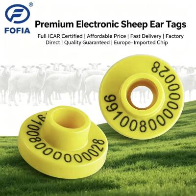 China ICAR Certified Professional Electronic Ear Tags For Livestock Sheep And Goat Identification Durable HDX TPU Material Supporting Farm Management for sale