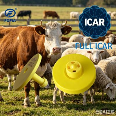 China Durable Electronic Ear Tags for Livestock Tracking Suitable for Cattle Sheep and Goat Identification and Monitoring for sale