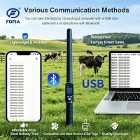 China Compact RFID Stick Reader Supporting ISO11784 85 FDX B HDX and ID64 Tags with Bluetooth 5 and Waterproof Housing for sale