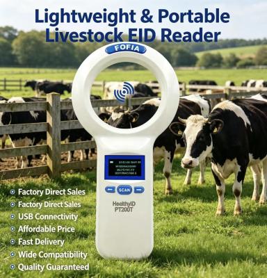 China Portable RFID Microchip Scanner with Rechargeable Lithium Battery for Fast Animal Identification and Veterinary Tracking for sale