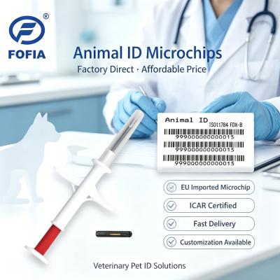 China ICAR Certified 2-in-1 Sterilized Implantable Microchip with ISO11784/5 FDX-B for Animal Identification for sale