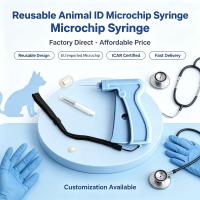 China ISO11784/5 FDX-B 134.2KHz Implantable Microchip For Animal Identification With 2.12*12mm Bio Glass Tag for sale