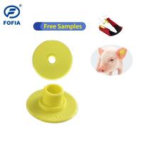 China Animal Ear Tags Plastic Pig Ear Tagger Identification Marker Customizable Logo Number Cattle Ear Tag With RFID Chip for sale