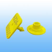 China Animal Ear Tags Plastic Pig Ear Tagger Identification Marker Customizable Logo Number Cattle Ear Tag With RFID Chip for sale
