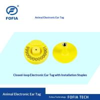China New FDX Low-Frequency Electronic Ear Tag RFID Animal Tag Full-Duplex Pig Cattle Open/Closed Mouth Livestock Identification for sale