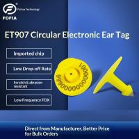 China New FDX Low-Frequency Electronic Ear Tag RFID Animal Tag Full-Duplex Pig Cattle Open/Closed Mouth Livestock Identification for sale