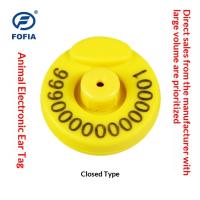 China New FDX Low-Frequency Electronic Ear Tag RFID Animal Tag Full-Duplex Pig Cattle Open/Closed Mouth Livestock Identification for sale