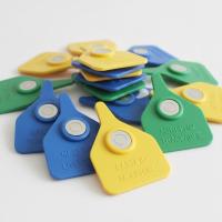 China ICAR Certified TPU RFID Ear Tag with 350N Tension for Livestock Identification and Monitoring for sale