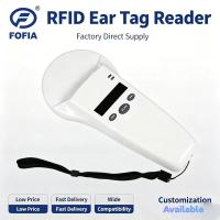 China FOFIA Durable Plastic RFID Handheld Reader with 128x32 OLED Screen /USB for Long-Range Pet & Farm/Ranch Use for sale