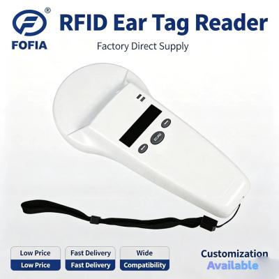 China FOFIA Durable Plastic RFID Handheld Reader with 128x32 OLED Screen /USB for Long-Range Pet & Farm/Ranch Use for sale