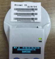 China FOFIA Durable Plastic RFID Handheld Reader with 128x32 OLED Screen /USB for Long-Range Pet & Farm/Ranch Use for sale