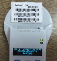 China Durable RFID Handheld Reader with 128x32 OLED Screen USB for Plastic Long-Range Solution for Pet and Farm & Ranch Use for sale