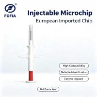 China ICAR Certificated FOFIA RFID 134.2kHz Animal Microchip FDX/EM4305 Chip IP67 Waterproof for Pet Injection Plastic for sale