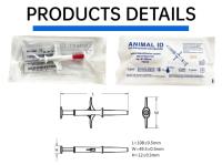 China ICAR Certificated FOFIA RFID 134.2kHz Animal Microchip FDX/EM4305 Chip IP67 Waterproof for Pet Injection Plastic for sale