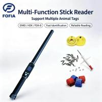China FOFIA Waterproof Long Range 134.2kHz RFID Ear Tag Reader ISO11784/5 Protocol 30-100cm Reading Distance PVC Material for Farm for sale